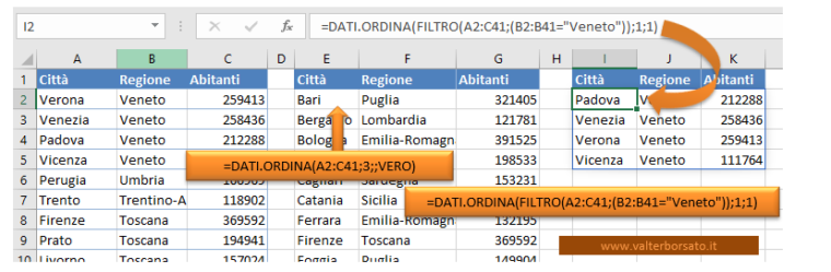 Excel: Appliquer la fonction de matrice dynamique DATA.ORDER - Le Cours ...