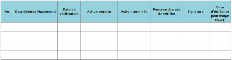 Check list maintenance: définition, méthode, exemple word et Excel - Le ...
