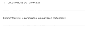 Fiche de suivi de formation efficace - Modèle sur Word