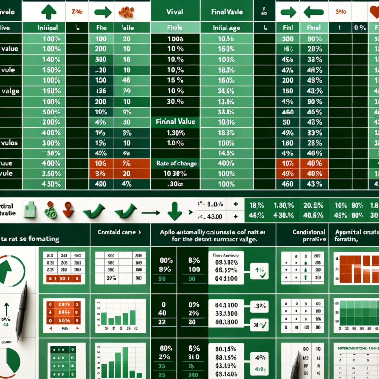 Calculer le taux d'évolution en pourcentage : Modèle Excel