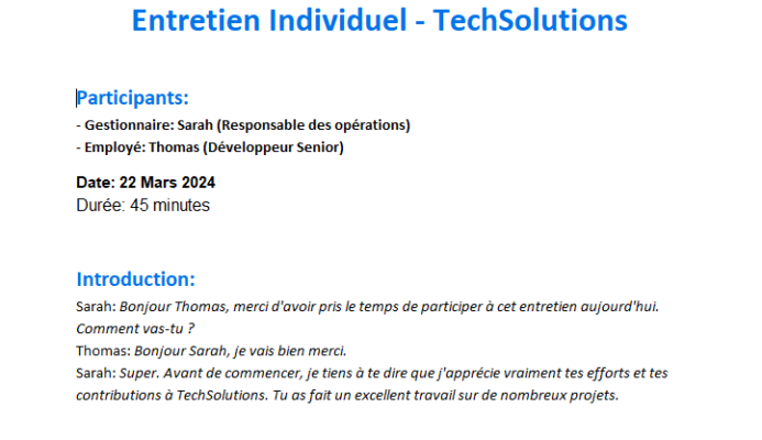 La Fiche d'Entretien Individuel : Template Téléchargeable