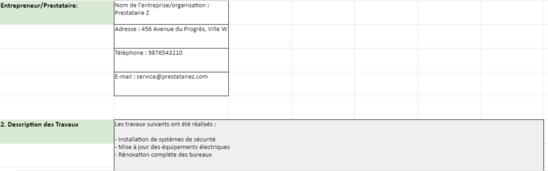 Quitus d'Intervention Travaux : Modèle téléchargeable