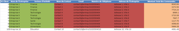 Modèle de Fichier Client Excel : Définition, Fonctionnalités et ...