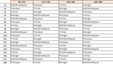 Modèle de Planning de Révision dans Excel