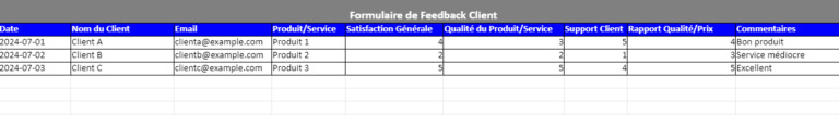 15 Templates Excel pour le Suivi de la Qualité et la Traçabilité