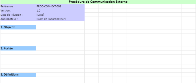Procédure de Communication Interne et Externe Norme ISO 9001