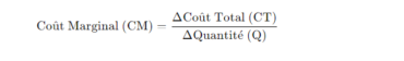 Calcul du Coût Marginal : Fiche Pratique et Applications