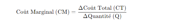 Calcul du Coût Marginal : Fiche Pratique et Applications