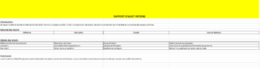 La fiche d'écart audit interne : Modèle Excel Vierge et Exemples