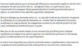 10 Modèles de Lettres de Recommandation Professionnelle