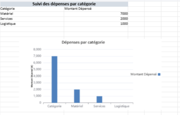 Tableaux de bord Suivi des achats dans Excel : Modèles Interactifs