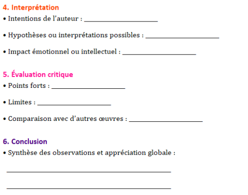 Fiche Méthode : Critique Littéraire - Modèle Word