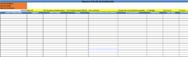 Rapport d’Audit de Conformité : Modèle Word et Excel