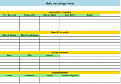 Cadrage de Projet :Fiche Excel Automatisé + Rapport