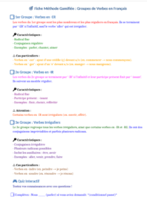 20 Exercices Corrigés : Groupes de Verbes en Français