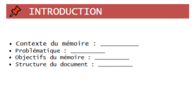 PowerPoint Structurée pour un Mémoire de Fin d’Étude