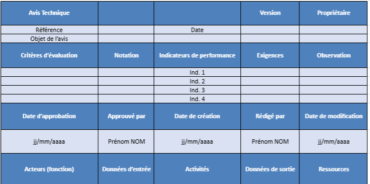 L'Avis Technique : Modèle Excel et Évaluation Structuré