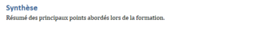 Modèle de Support de Formation : Canevas à Suivre, Outils