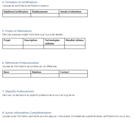 Dossier Professionnel : Définition, Rôle et Structure , Formats