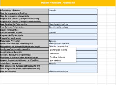 Qui Rédige le Plan de Prévention ? / Exemple et Modèle Excel