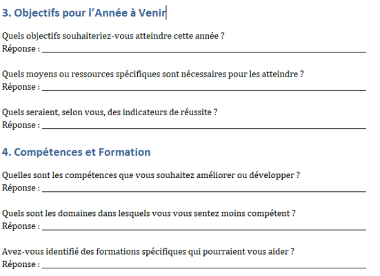 Rédiger un Questionnaire pour l’Entretien Individuel Annuel (EIA)