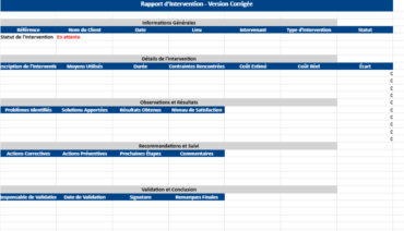 Rapport d’Intervention : Définition, Rôle, Structure, Modèles