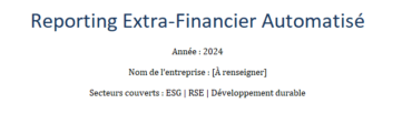 Rapport Extra-Financier Complet : Modèle à Remplir et Calculs