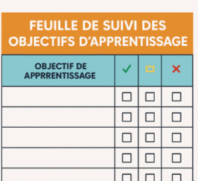 Suivi des objectifs de formation : Modèle Excel