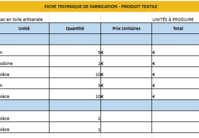 Modèle Excel de Fiche Technique de Fabrication en Cuisine