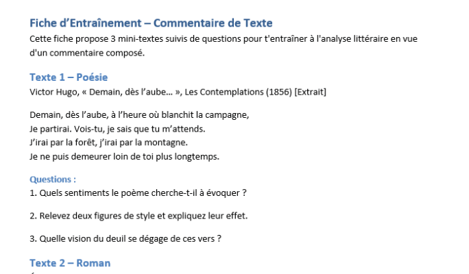 🧠 Comment faire un commentaire composé