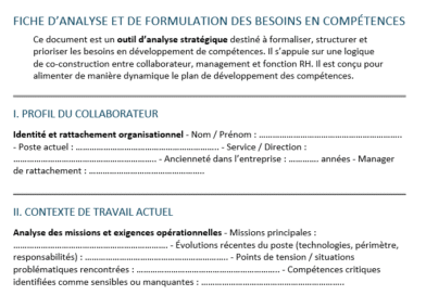 Modèle Word de formulaire de demande de formation