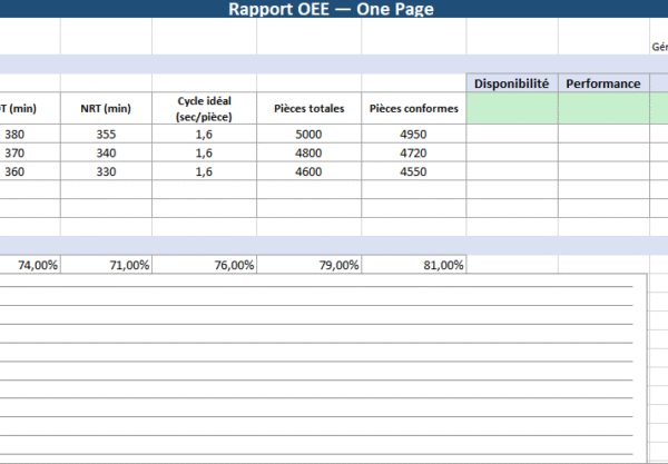Modèle QQOQCP Simplifié dans Excel