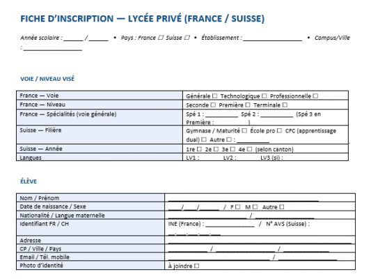 La Fiche Technique de Produit - Modèle PDF