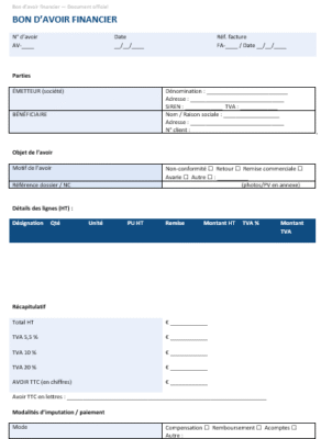 Le Bon de Retour : Modèle à Imprimer