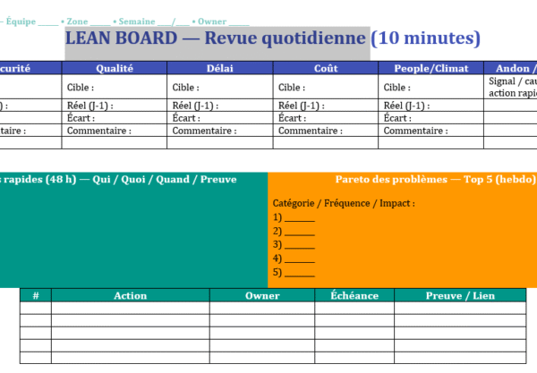 Rapport de travail journalier : modèles Word
