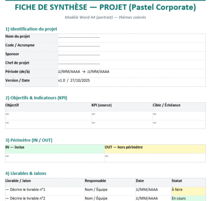 Exemple de Présentation de Projet de Création d'Entreprise