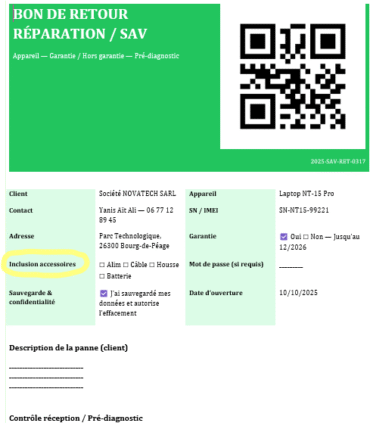 Bons de retour (BR/RMA) — 12 modèles fournis à télécharger
