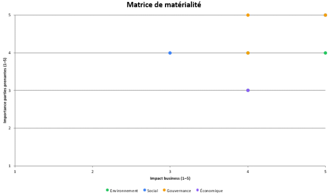 Matrice de matérialité : Modèle Excel et Word à remplir