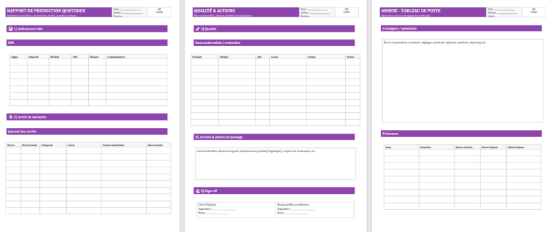 Fiche d’intervention Excel gratuite + Modèles Word à télécharger